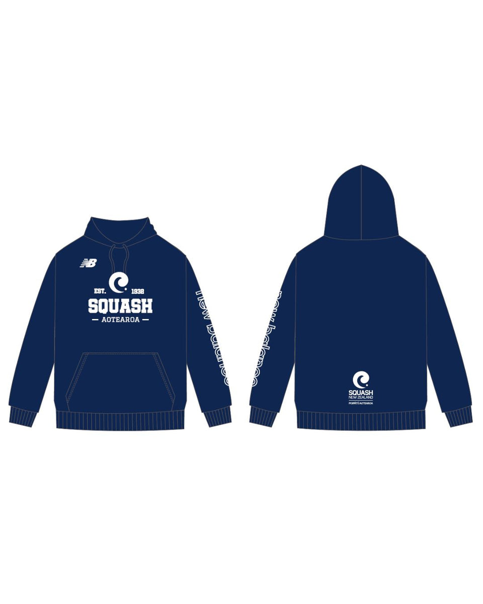 NZ SQUASH | NAVY UNISEX HOODIE – Belgravia Apparel | Sports NZ